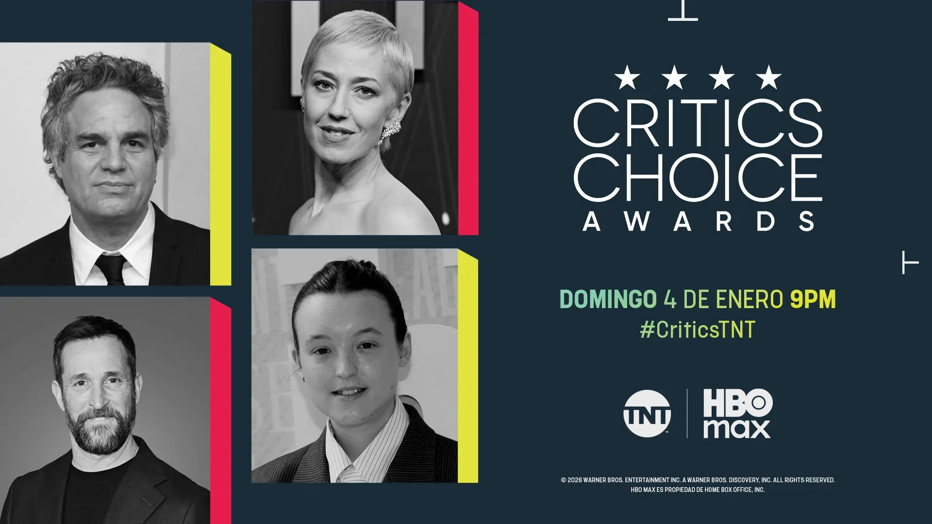 La entrega de los Critics Choice Awards será transmitida a través de ...